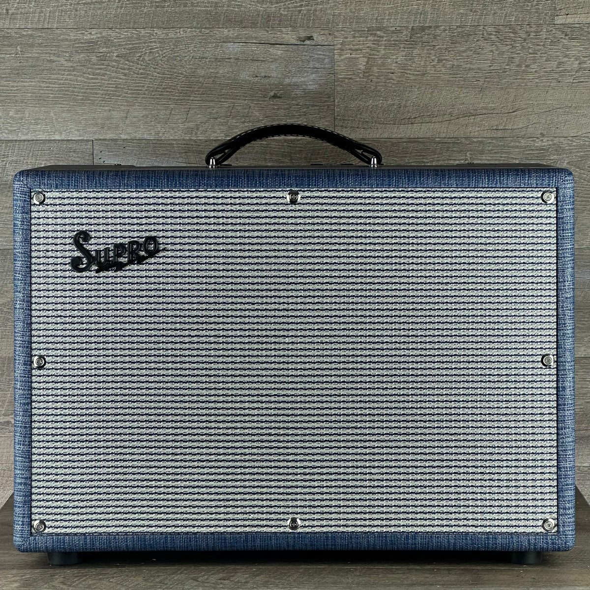 Supro 1968RK Keeley 12 25-watt - Blue Rhino Hide – BCR Music & Sound