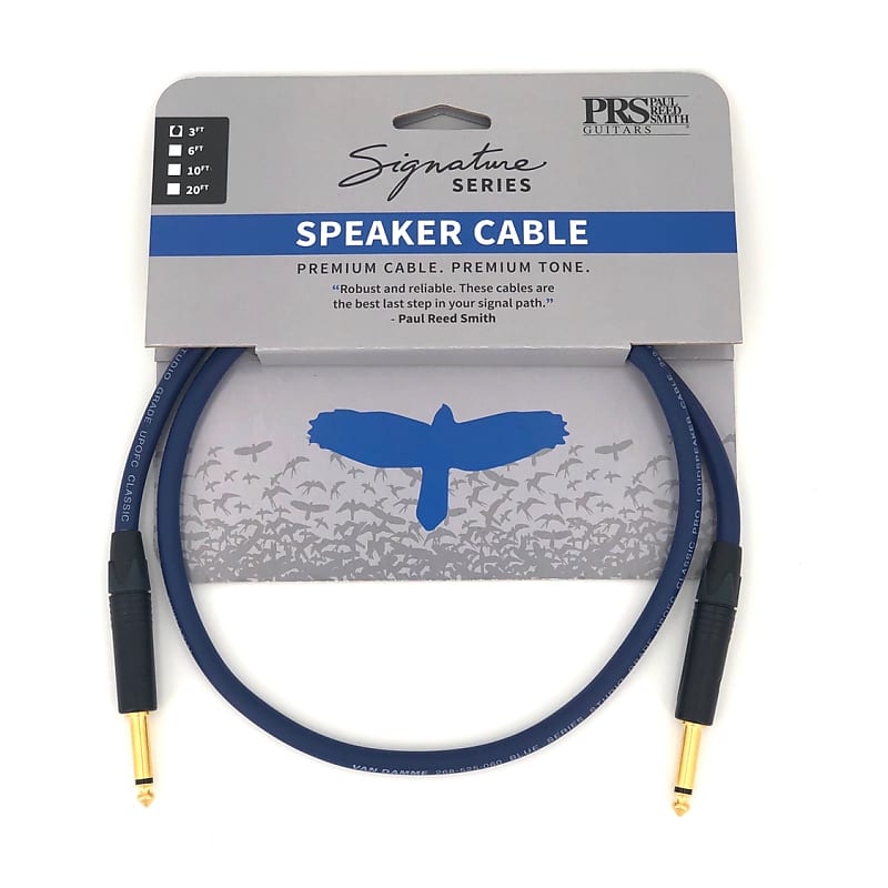 PRS Signature Series Speaker Cable - 3' Feet - Authorized Dealer! – BCR ...